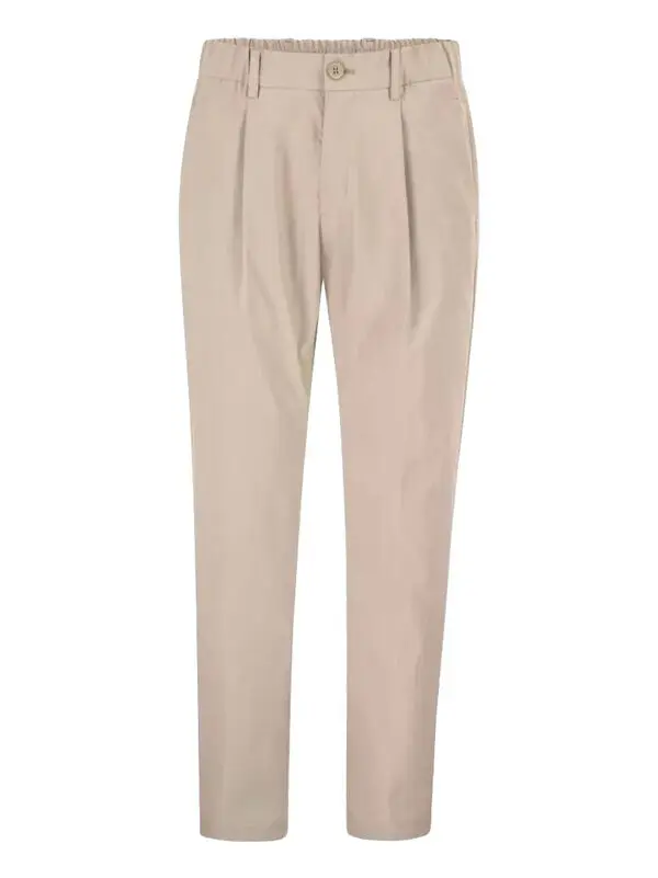 Herno Pleated Trousers - Neutrals