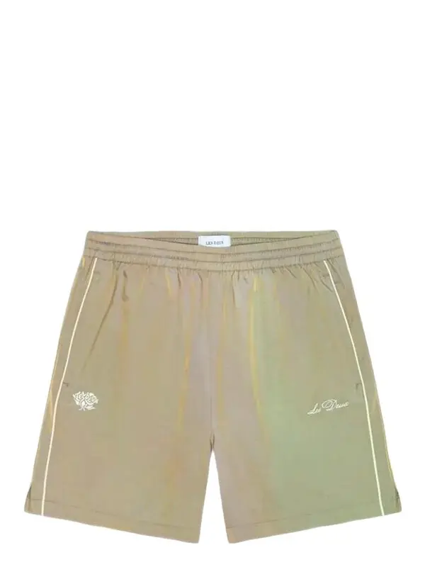LES DEUX Smith Logo-embroidery Shorts - Neutrals