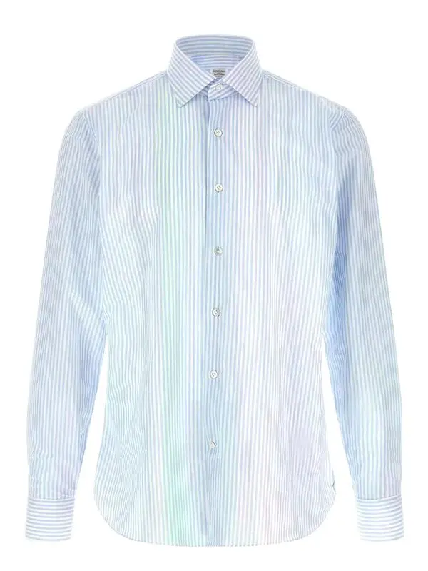BORRIELLO NAPOLI Striped Buttoned Shirt - Blue