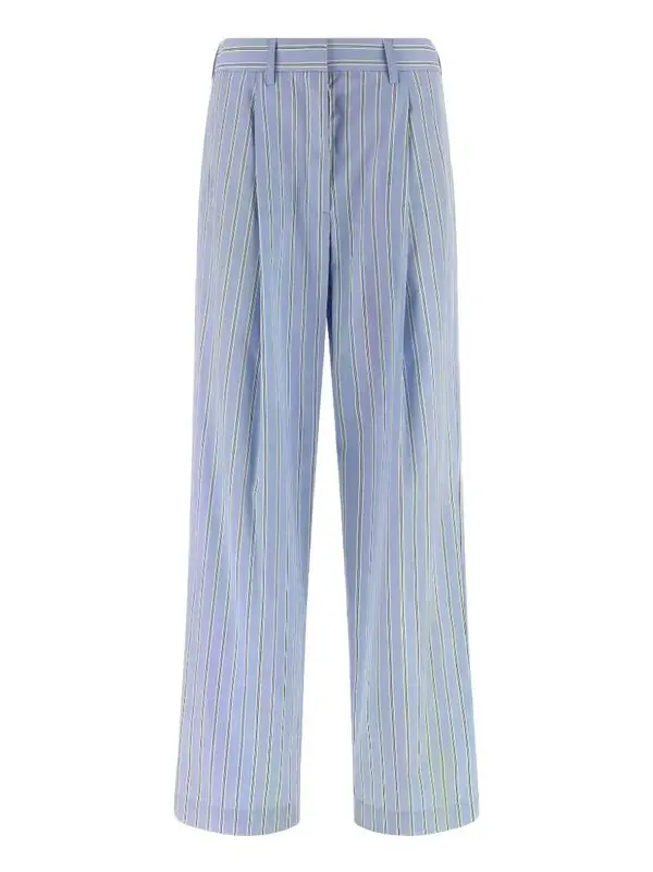 MAISON JEJIA Sally Striped Trousers - Blue