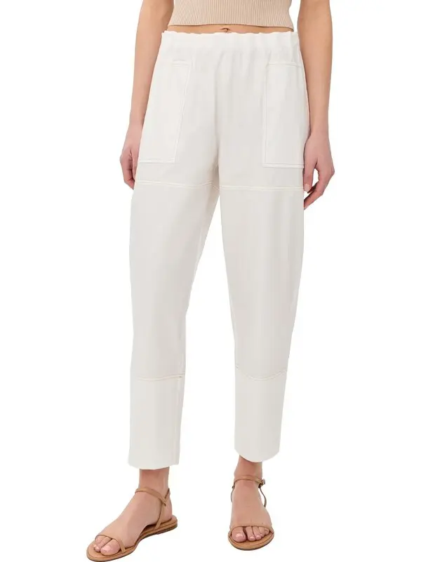 NACKIYE Poplin Pants - White