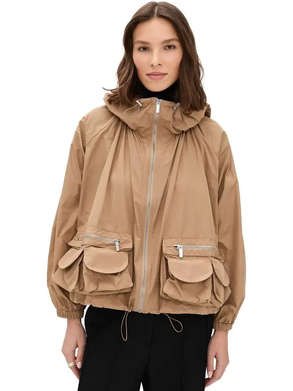 MEIMEIJ Taffeta Hooded Jacket With Pockets - Lark