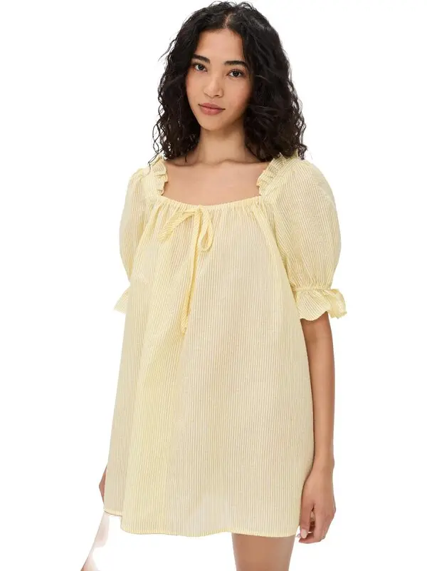 O.P.T O. P.t Allegra Mini Dress - Yellow Stripe