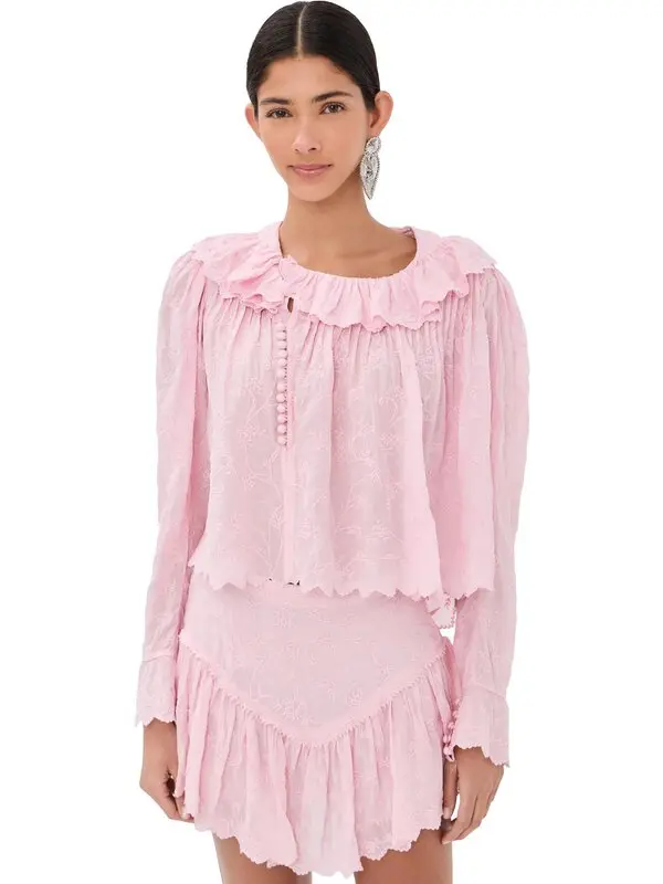 Isabel Marant Zelly Top - Pale Pink