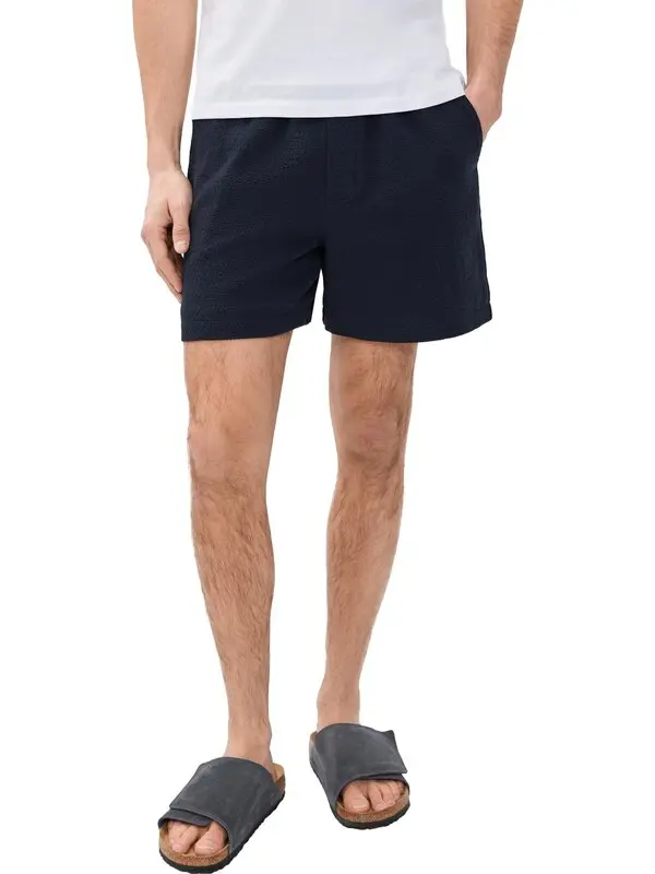 FRAME Open Weave Shorts - Dark Navy