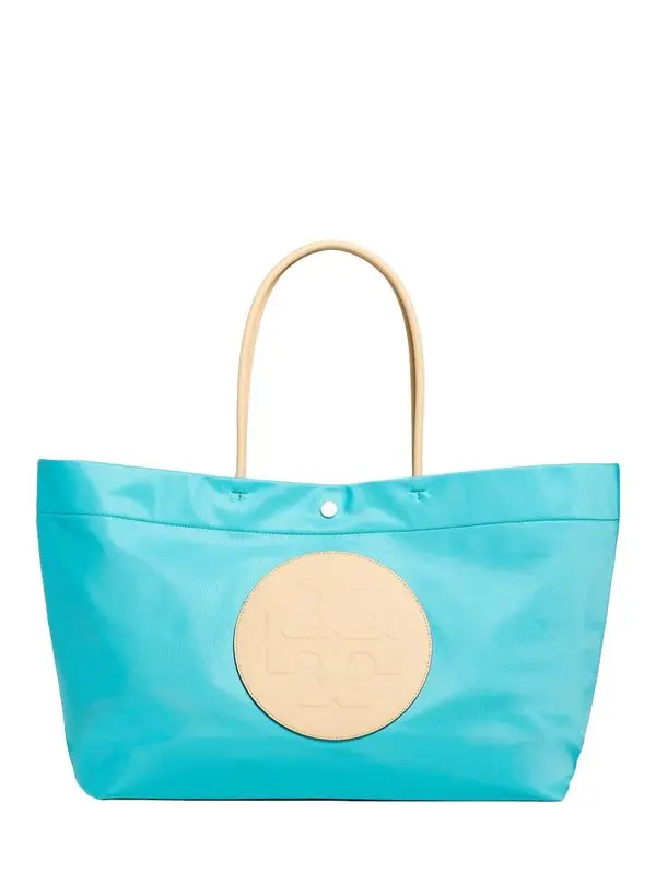 Tory Burch Ella Reversible Tote Bag - Soft Turquoise
