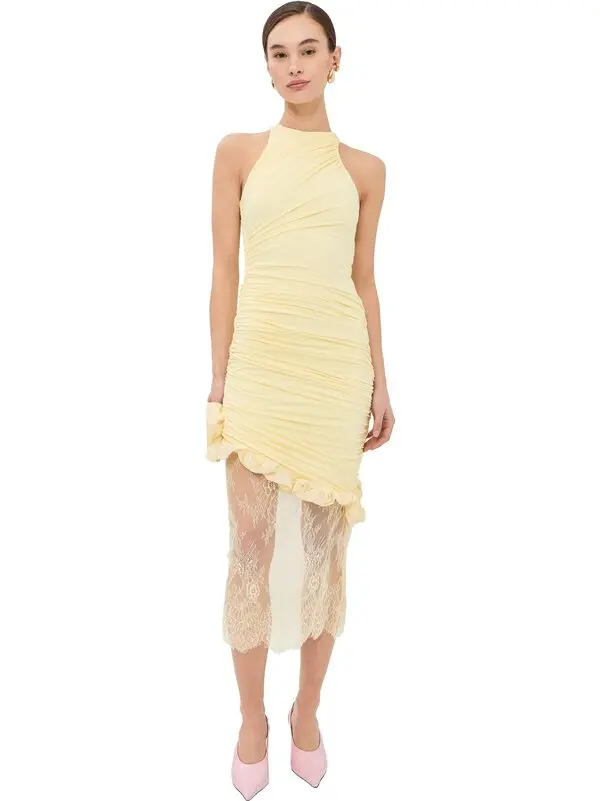 BY EFRAIN MOGOLLON Octavia Dress - Butter Yellow