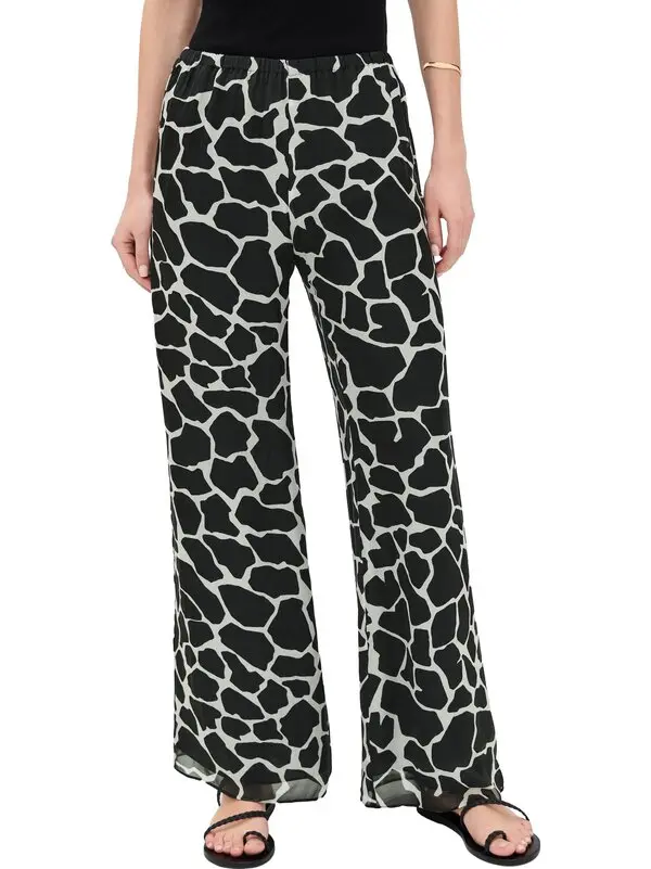 LA LIGNE Freya Silk Pants - Giraffe