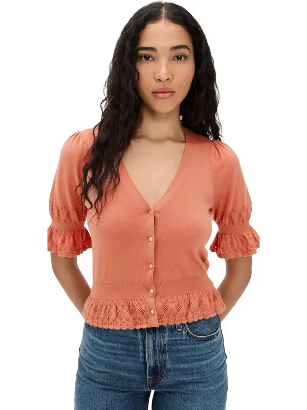 Paige Vetra Cardigan - Peach Tea