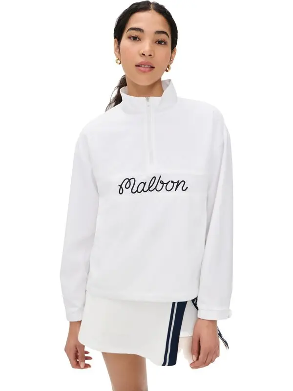 MALBON Cross Court Windbreaker - White