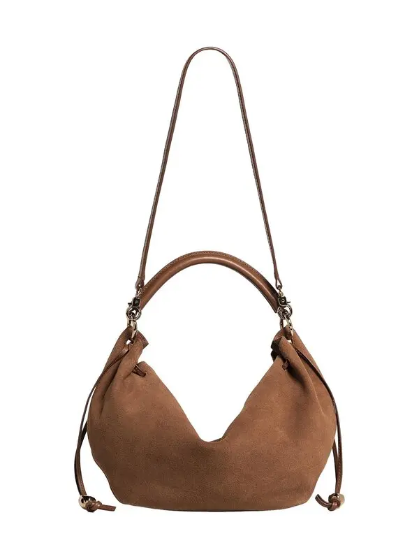Madewell The Camren Gathered Shoulder Bag - Aged Cognac