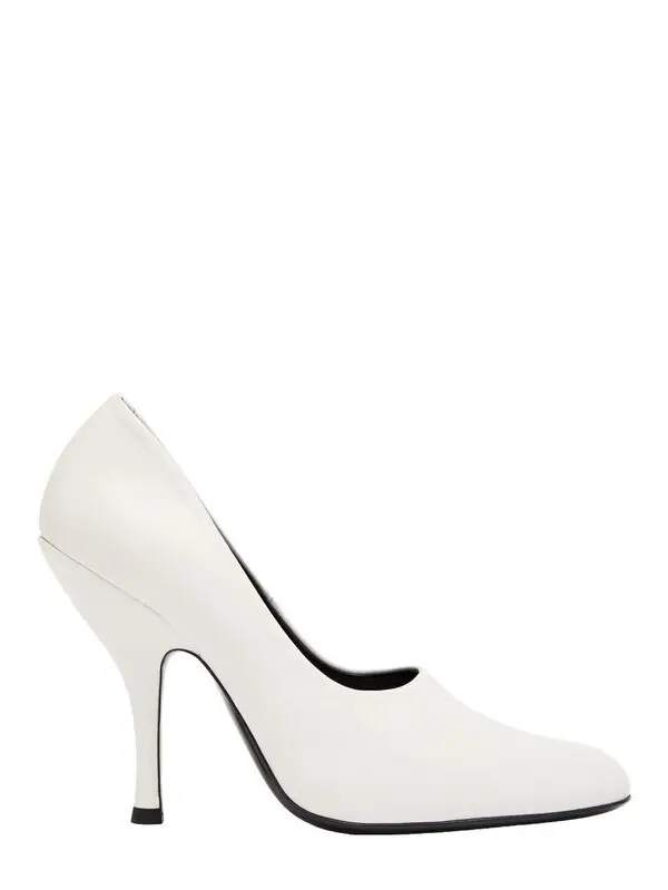 JUDE Date 105 Leather Pumps - White