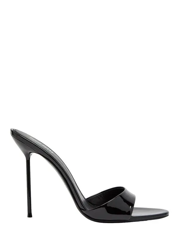 Paris Texas Lidia 105 Patent Leather Mules - Black