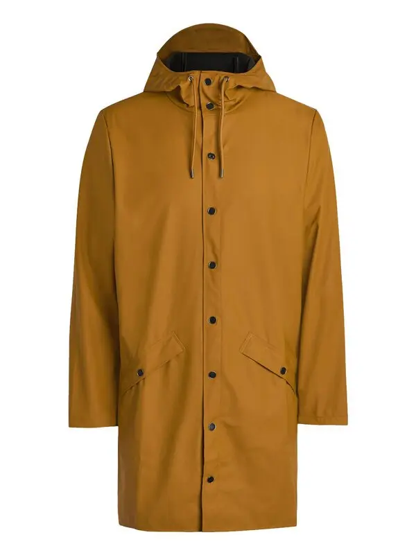 Rains Long Waterproof Jacket - Beige
