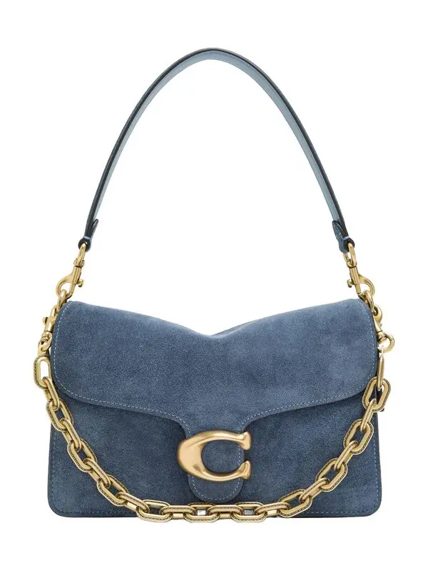 COACH Tabby Suede Shoulder Bag - Denim