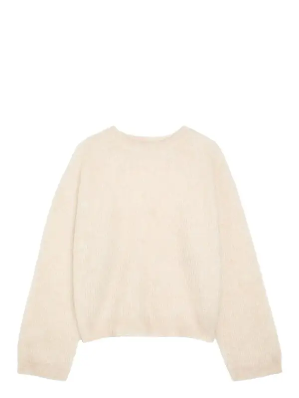 Brunello Cucinelli Brushed Wool-blend Jumper - Cream