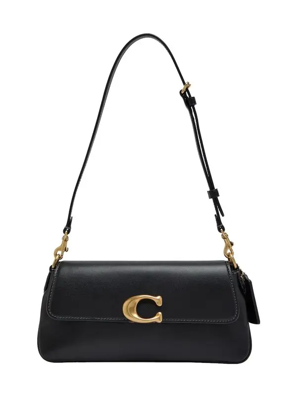 COACH Leather Shoulder Bag - Black