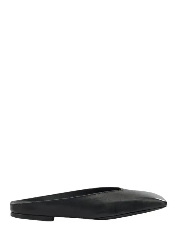 Rick Owens Temple Square-toe Flat Mules - Black