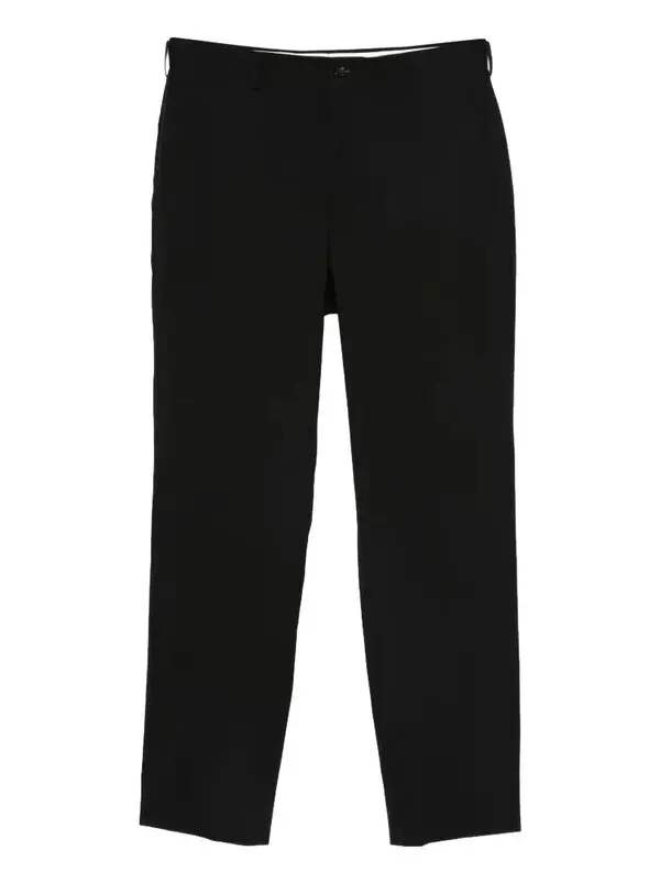 Comme Des Garçons Belt-loops Straight Trousers - Black