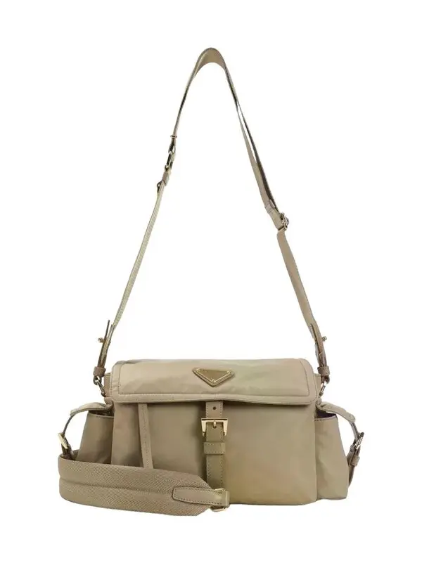Prada Buckle-fastening Cross Body Bag - Neutrals