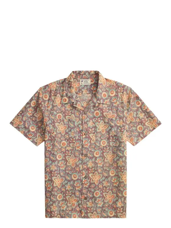 Ralph Lauren Floral-print Short-sleeve Shirt - Blue