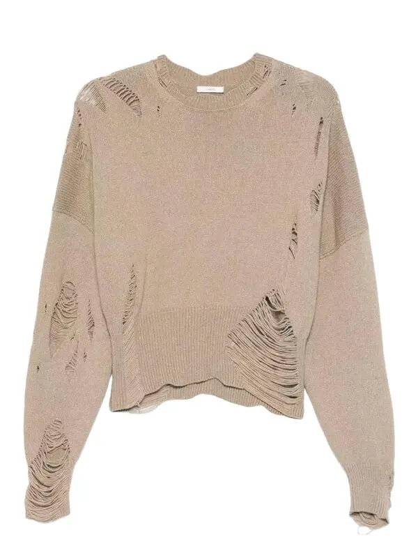 HAIKURE Distressed Sweater - Neutrals