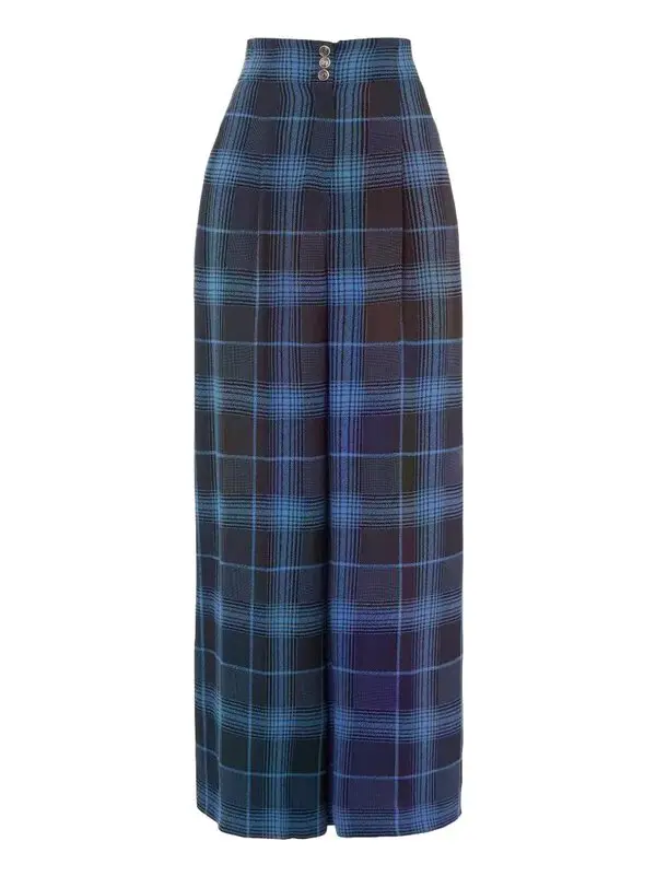 TEMPERLEY LONDON Check Trousers - Blue