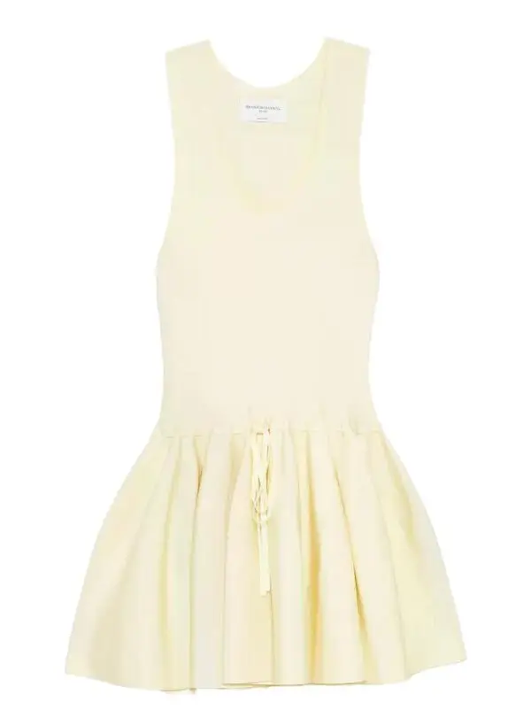Brandon Maxwell Cleo Mini Dress - Yellow
