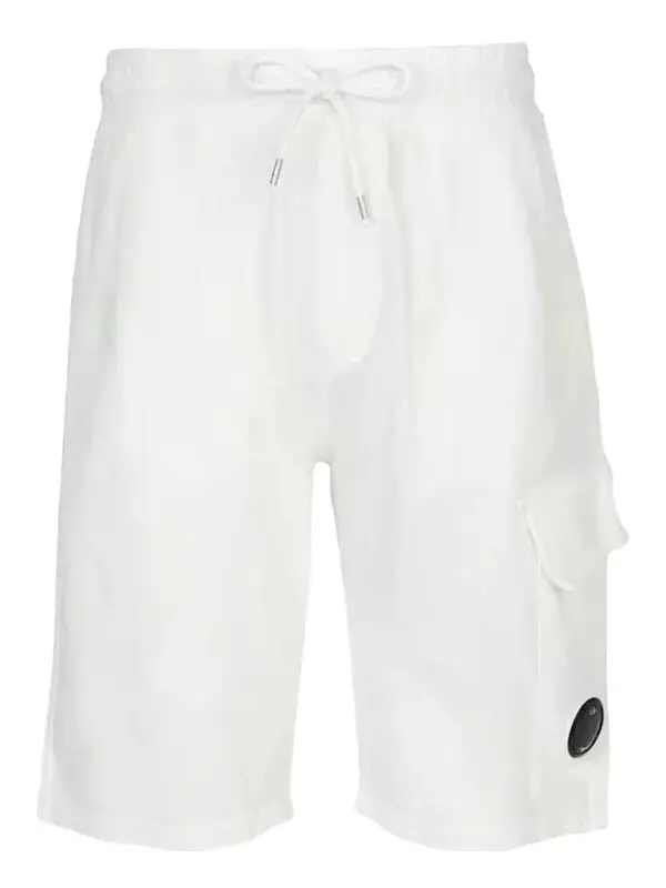 C.P. COMPANY Drawstring Shorts - White