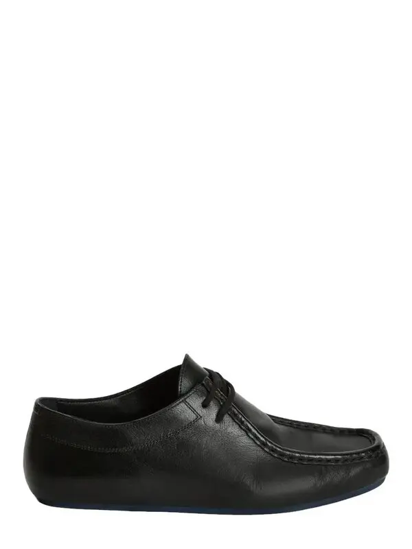 JIL SANDER Piping Lace-up Loafers - Black