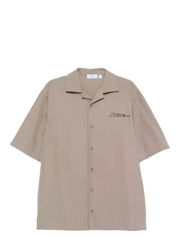 Off-White Buttoned Short-sleeve Shirt - Neutrals