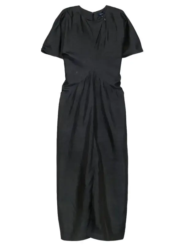Soeur Ella V-neck Midi Dress - Black