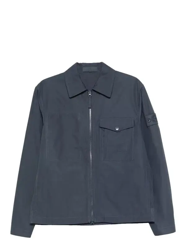 Stone Island Zip Chest-pocket Jacket - Blue