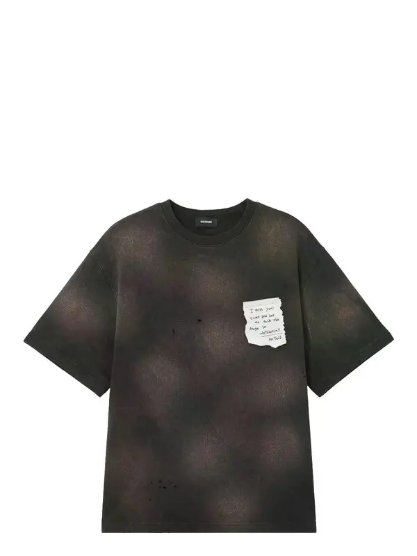 We11Done Printed T-shirt - Black
