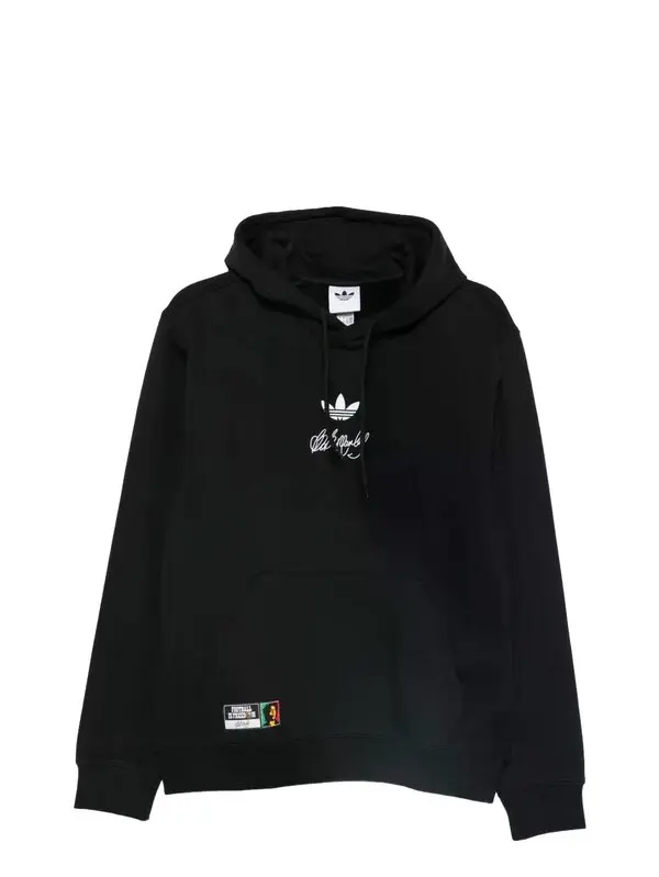 Adidas Hooded Graphic Hoodie - Black