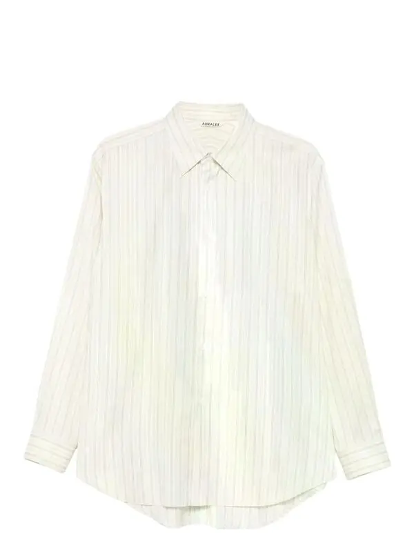 Auralee Striped Shirt - Neutrals