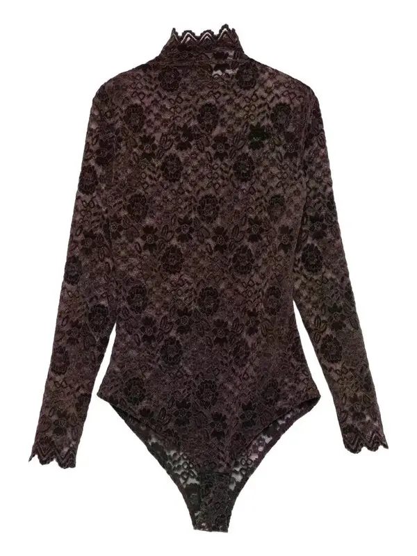 ATU BODY COUTURE Lace Bodysuit - Brown