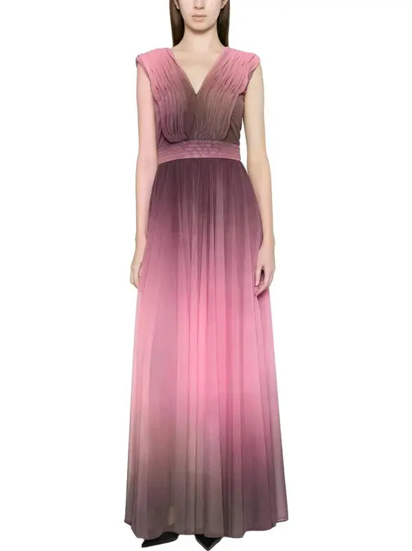 ERMANNO FIRENZE Ombre-effect Maxi Dress - Pink