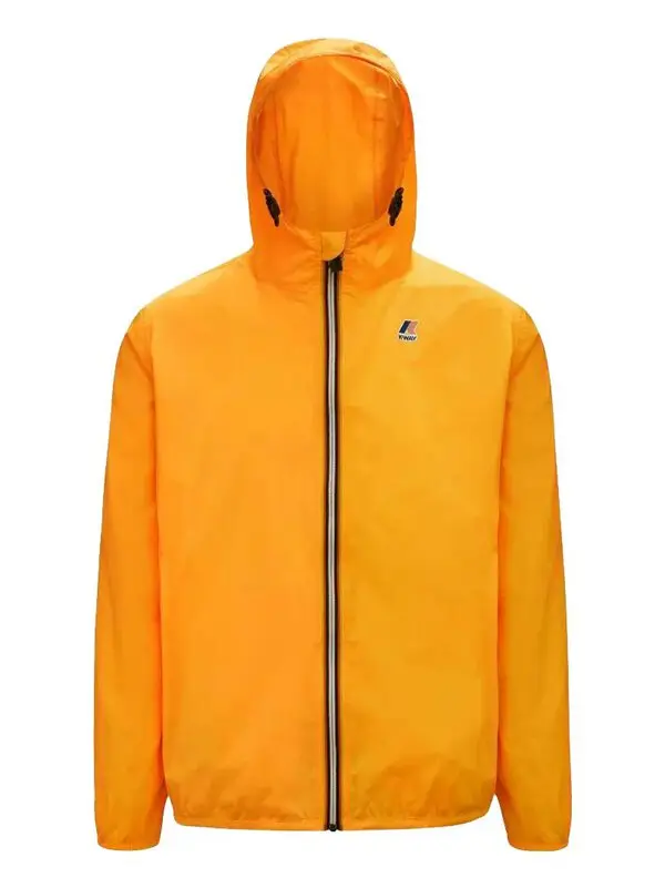 K-WAY Hooded Zipped Jacket - Orange