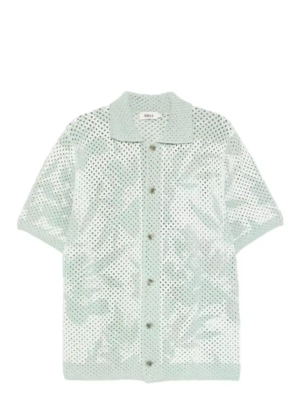 Altea Floreal-print Short-sleeve Shirt - Green