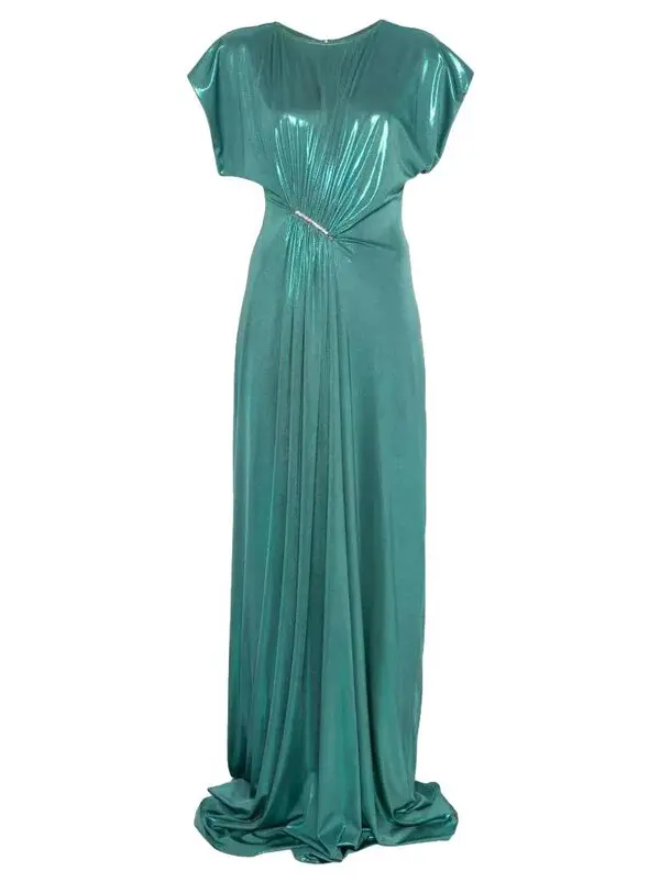 NISSA Draped Gown - Green