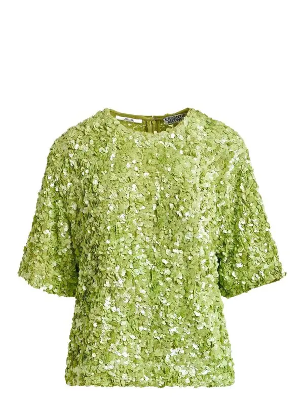 Essentiel Antwerp Sequin Embellished Blouse - Green