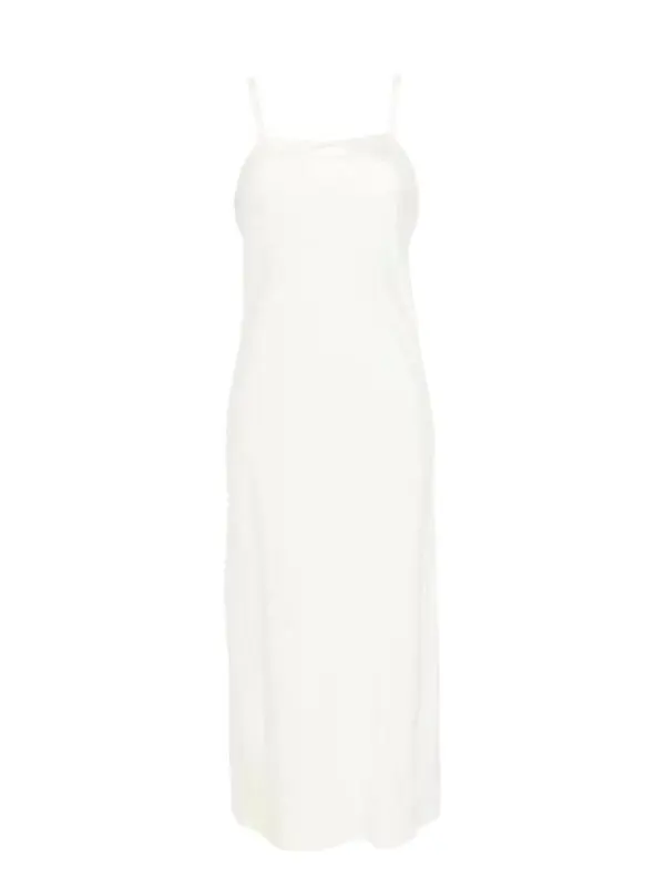 Patrizia Pepe Square-neck Slip Dress - Neutrals