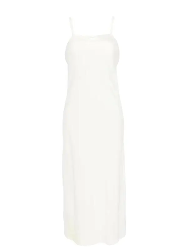 Patrizia Pepe Square-neck Slip Dress - Neutrals