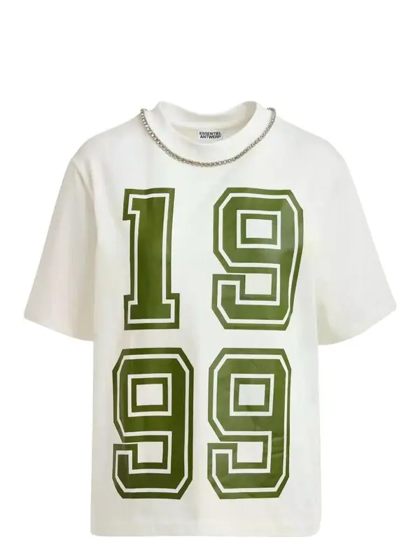 Essentiel Antwerp Number-print T-shirt - White