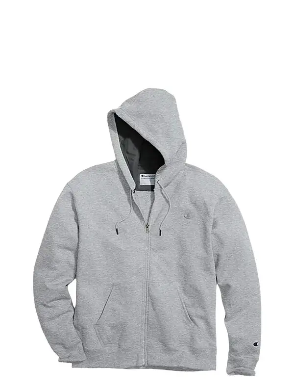 Champion Zip-up Hoodie - Grey