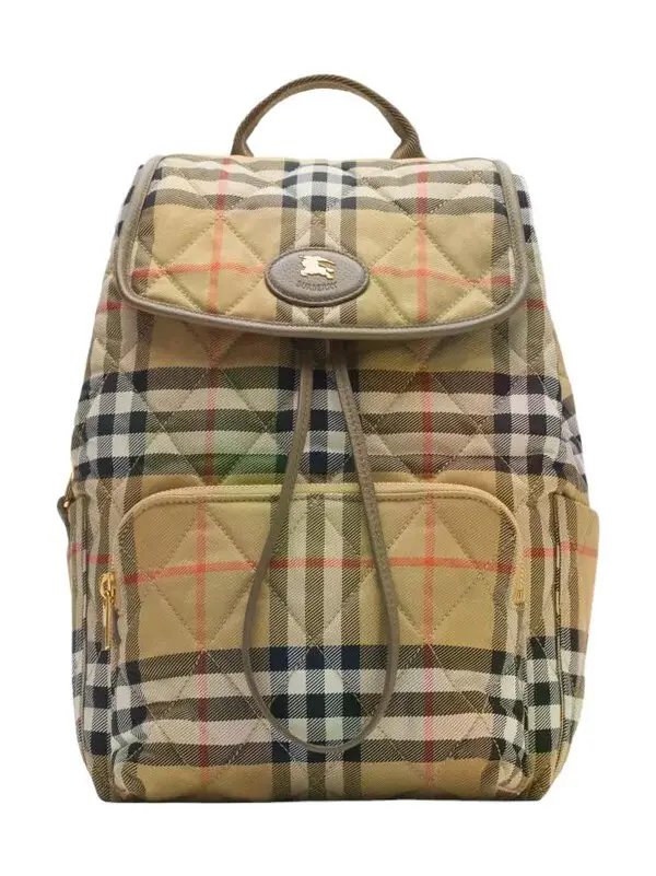 Burberry Horseshoe Backpack - Neutrals