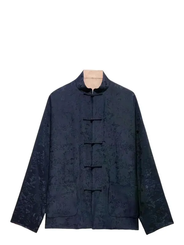 Shanghai Tang Floral Reversible Jacket - Blue