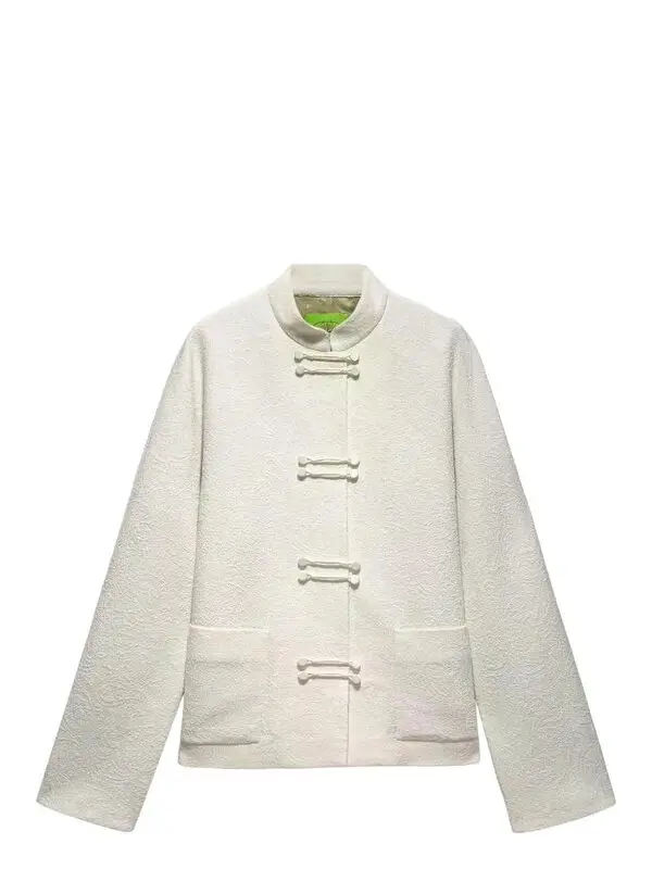 Shanghai Tang Buttoned Tang Jacket - Neutrals