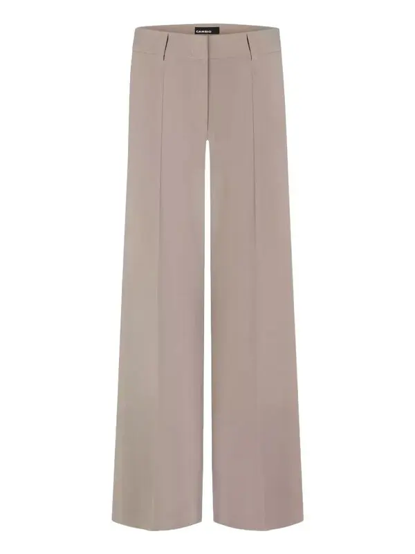 CAMBIO Amelie Wide-leg Trousers - Neutrals